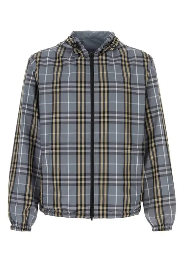 Burberry Embroidered Polyester Reversible Jacket - Multicolor