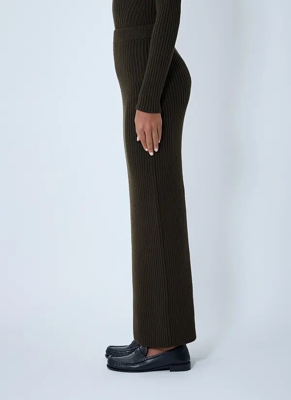 Max Mara Knit Midi Skirt - Green