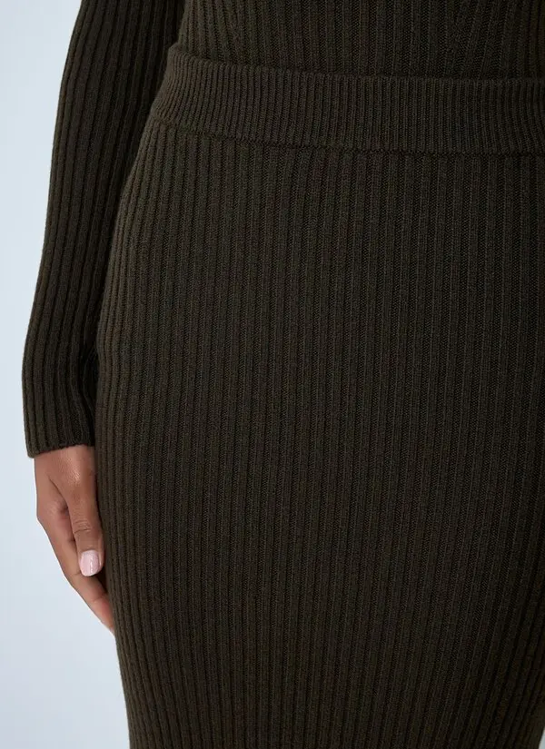 Max Mara Knit Midi Skirt - Green