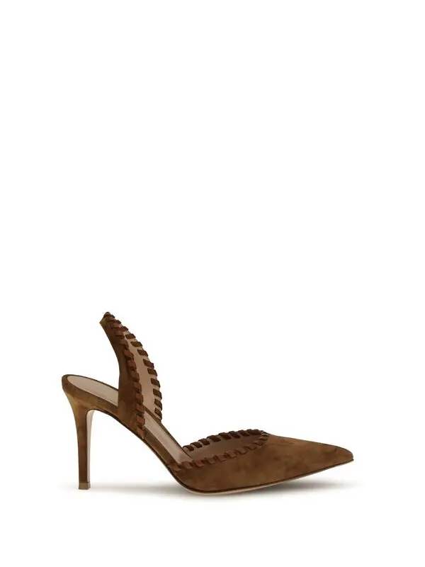 GIANVITO ROSSI Suede Pumps - Brown