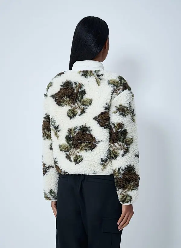 Moncler Textured Zip-up Jacket - White