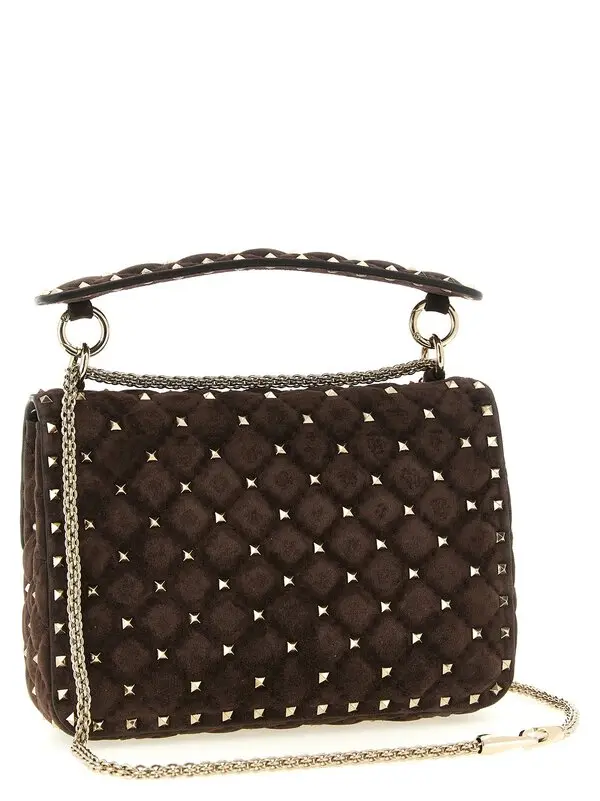 Valentino Garavani Rockstud Spike Crossbody Bag - Brown