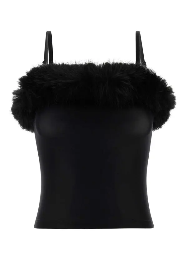 Balenciaga Stretch Nylon Top - Black