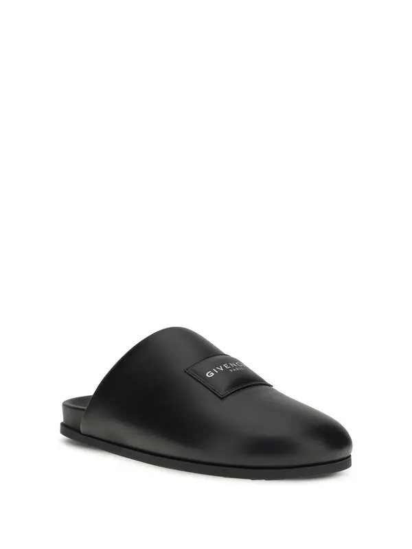 Givenchy Leather Mules - Black