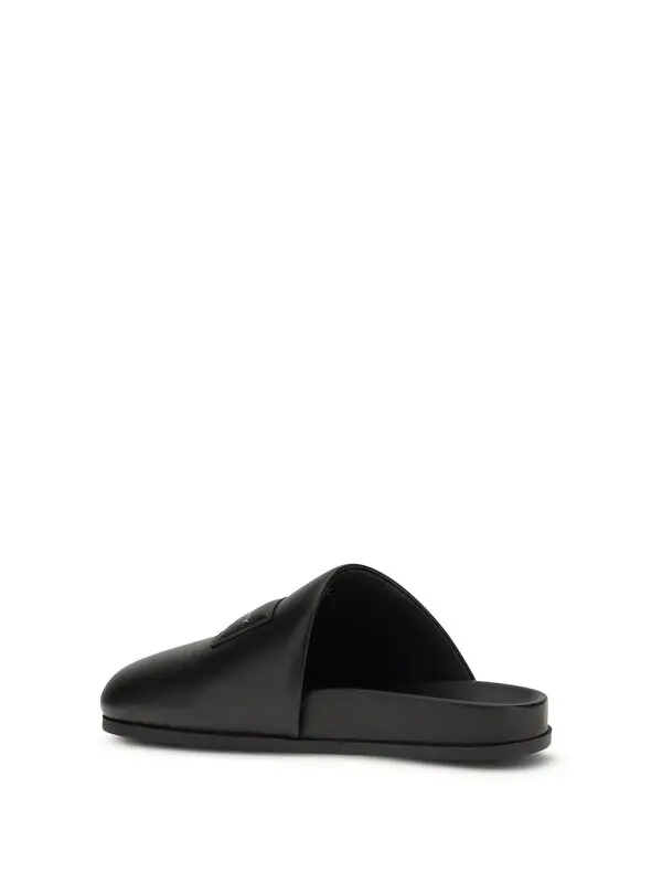 Givenchy Leather Mules - Black