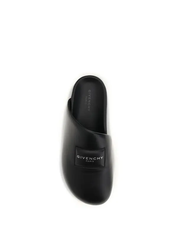 Givenchy Leather Mules - Black