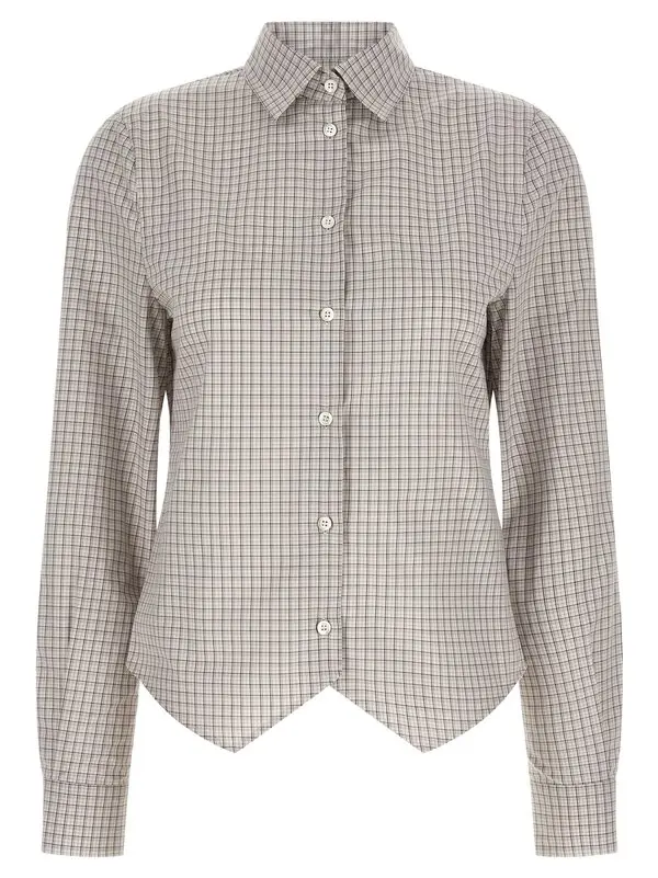 MAISON MARGIELA Pointed Hem Shirt - Cream