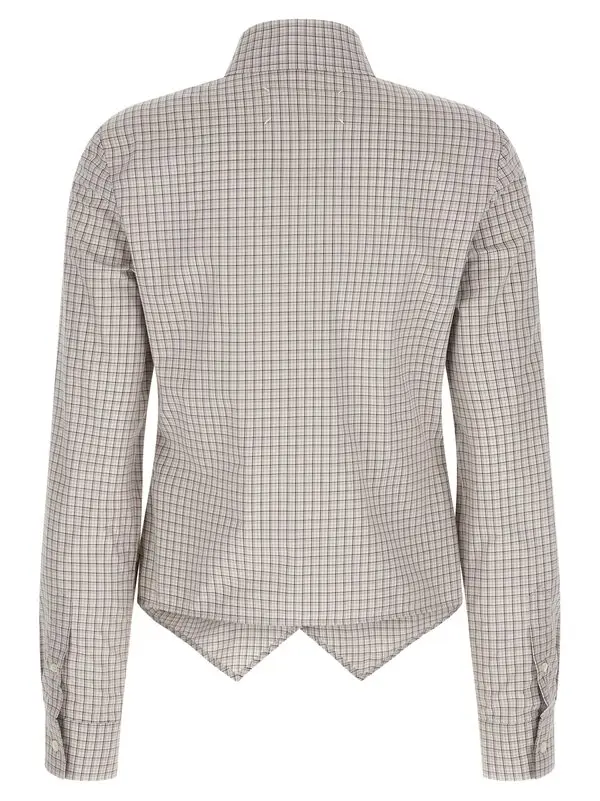 MAISON MARGIELA Pointed Hem Shirt - Cream