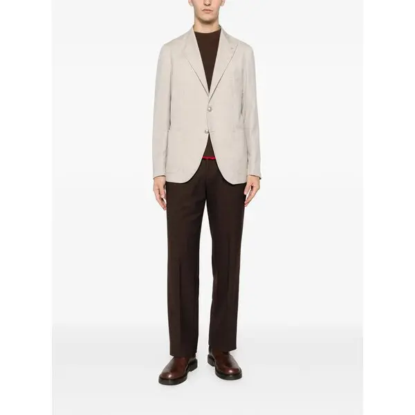 Tagliatore Virgin Wool Blazer - Cream