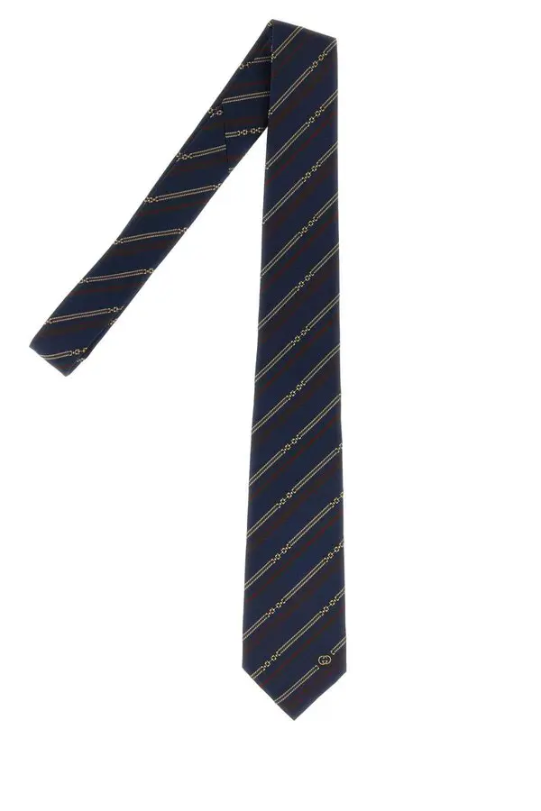 Gucci Embroidered Jacquard Tie