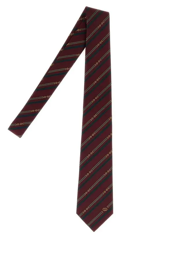 Gucci Embroidered Jacquard Tie