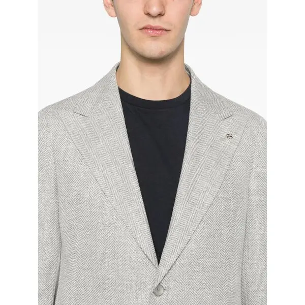Tagliatore Grey Jackets Blazers