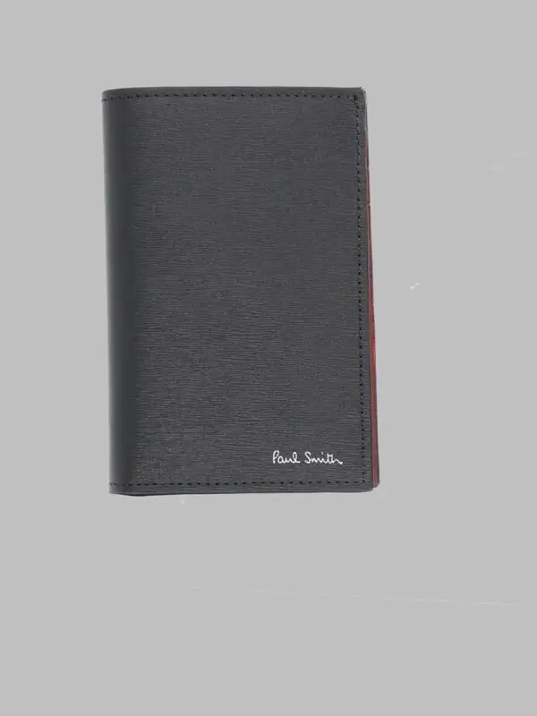 Paul Smith Leather Bi-fold Wallet - Black