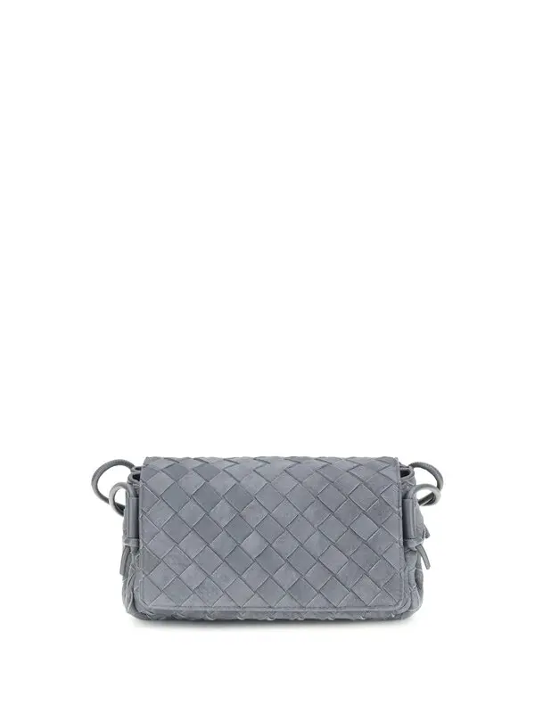Bottega Veneta Notturno Shoulder Bag - Gray