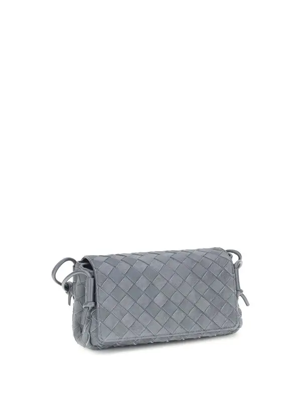Bottega Veneta Notturno Shoulder Bag - Gray