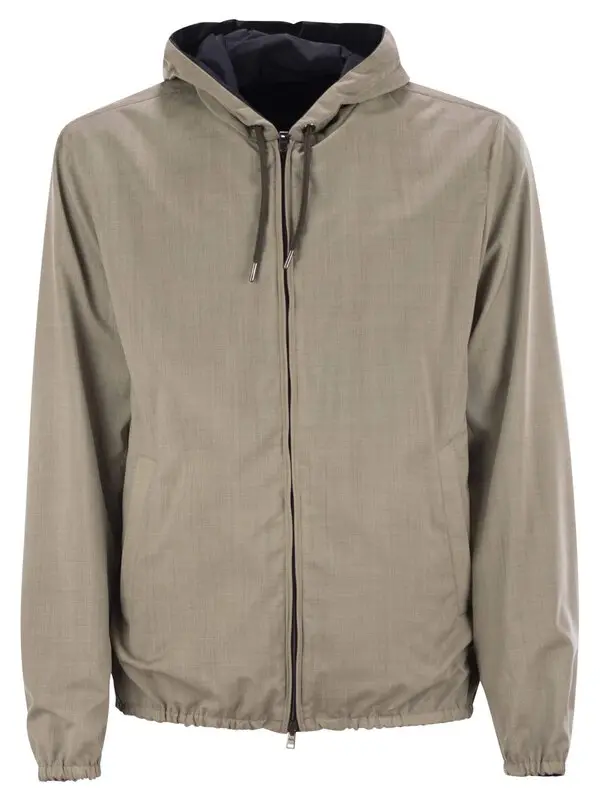 Herno Reversible Hooded Jacket - Cream