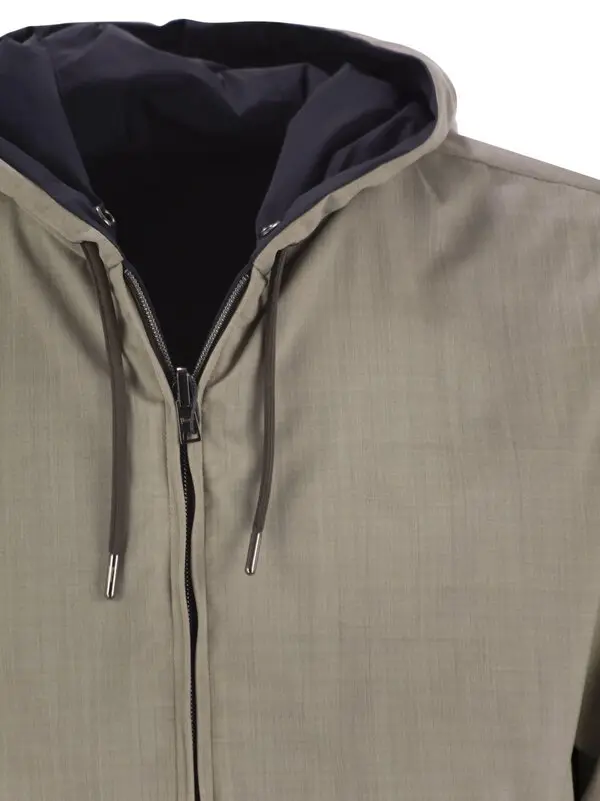 Herno Reversible Hooded Jacket - Cream