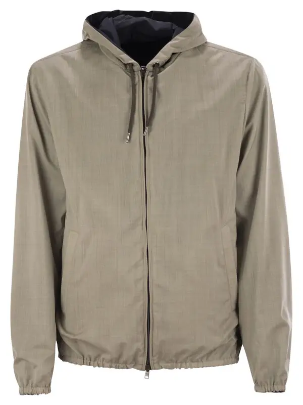 Herno Reversible Hooded Jacket - Cream
