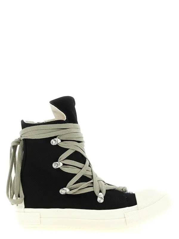 Rick Owens Megalace Sneaks Sneakers - Black