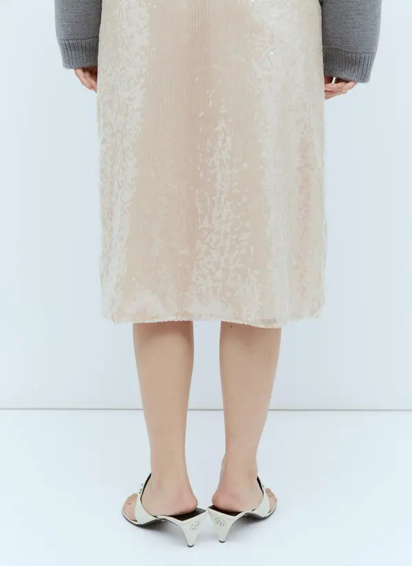 Gucci Sequin-embroidered Tulle Skirt