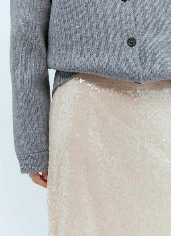 Gucci Sequin-embroidered Tulle Skirt