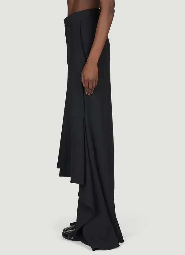 Balenciaga Godet Draped Skirt