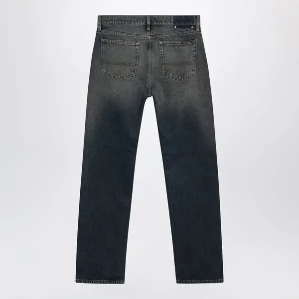 GOLDEN GOOSE Journey Dark Straight-leg Cotton Jeans - Blue