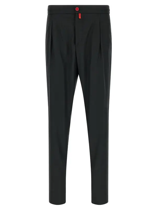 Kiton Pure Wool Relaxed Fit Trousers - Gray
