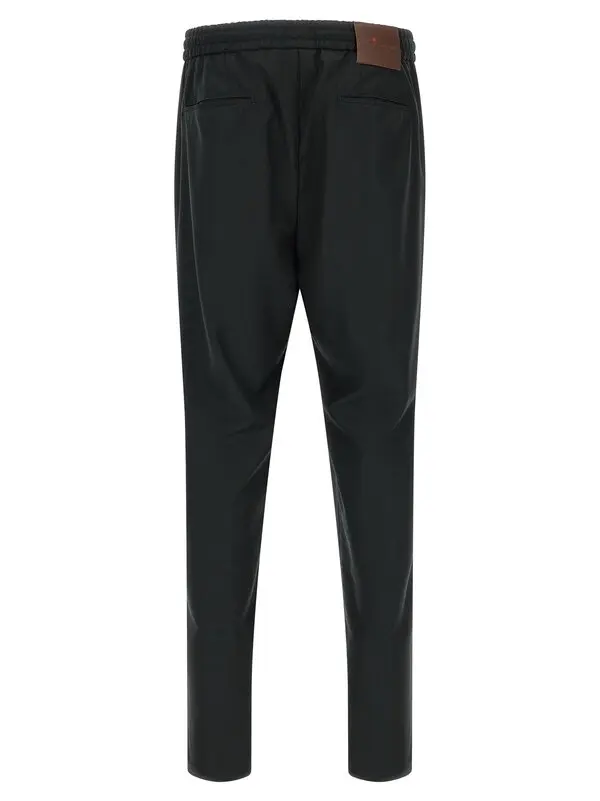 Kiton Pure Wool Relaxed Fit Trousers - Gray