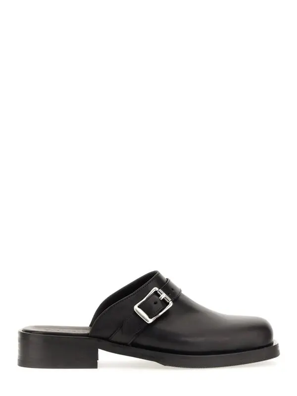 Our Legacy Camion Leather Mules - Black