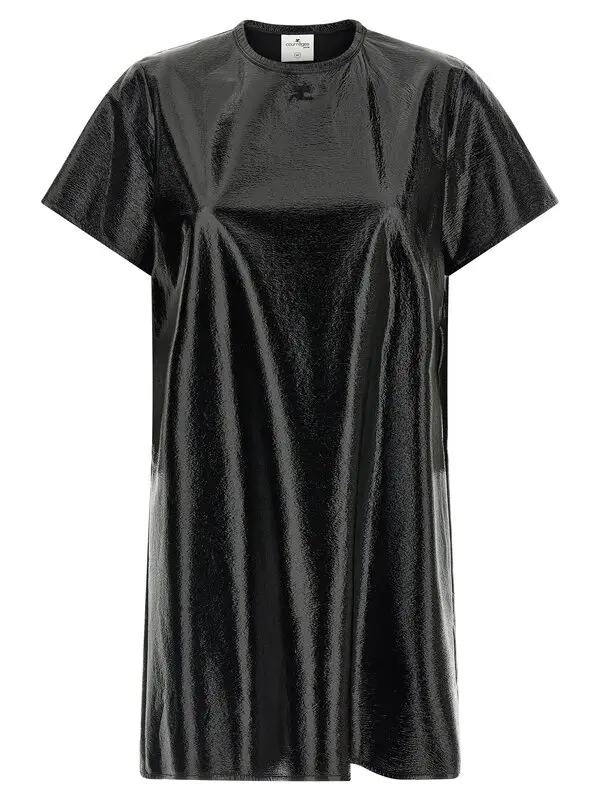 COURREGES Vinyl Dress - Black