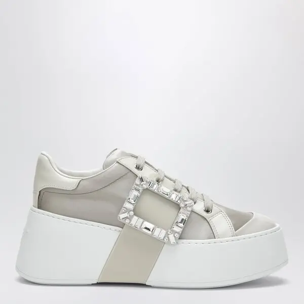 ROGER VIVIER Vivier Viv' Skate Sneakers Ice/pearl Grey/milk White - Gray