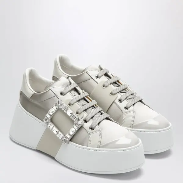 ROGER VIVIER Vivier Viv' Skate Sneakers Ice/pearl Grey/milk White - Gray