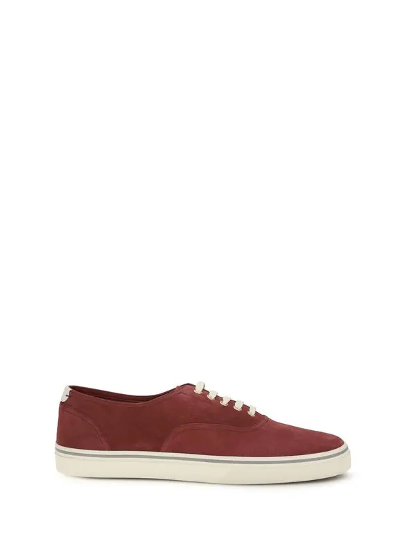Brunello Cucinelli Reversed Calfskin Sneakers - Multicolor