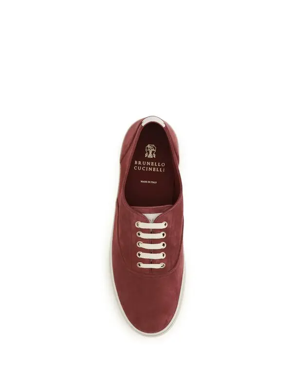 Brunello Cucinelli Reversed Calfskin Sneakers