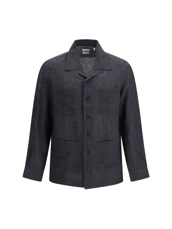 Brunello Cucinelli Easy Fit Linen Shirt