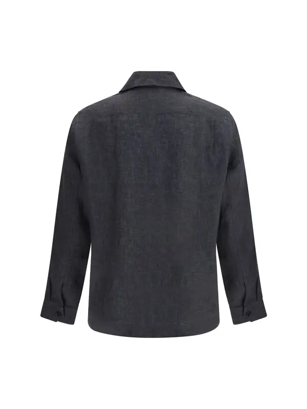 Brunello Cucinelli Easy Fit Linen Shirt