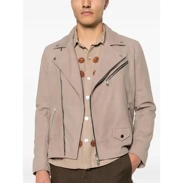 Tagliatore Neutrals Jackets Biker Jackets