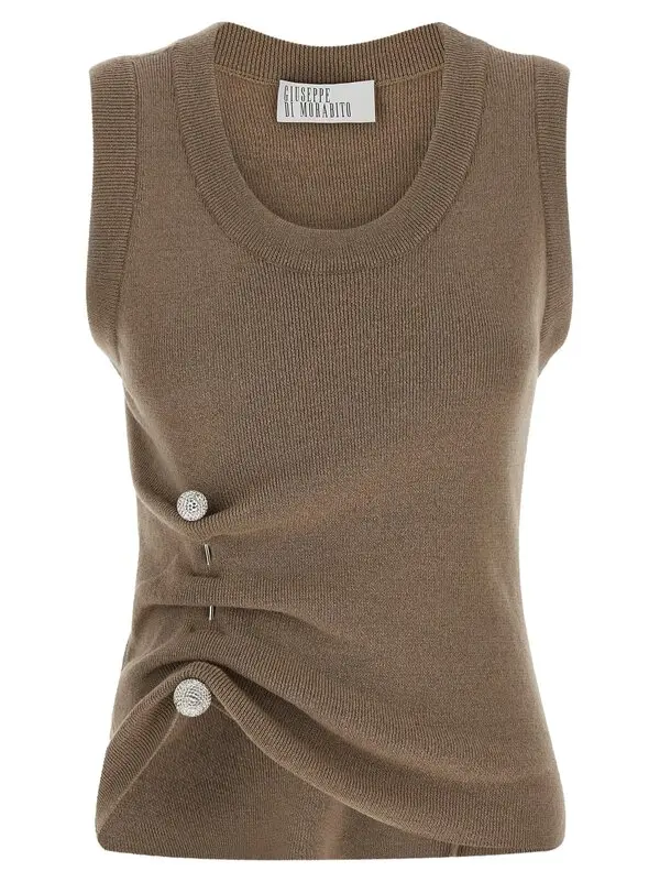 Giuseppe Di Morabito Knitted Top - Cream