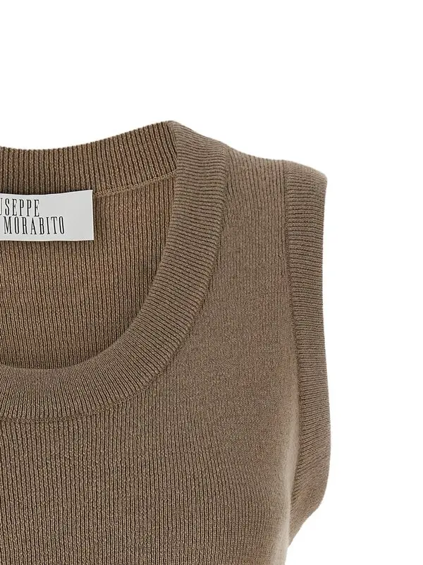 Giuseppe Di Morabito Knitted Top - Cream