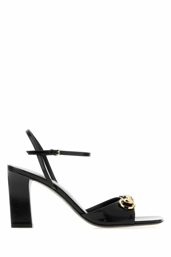 Gucci Leather Signora Sandals - Black