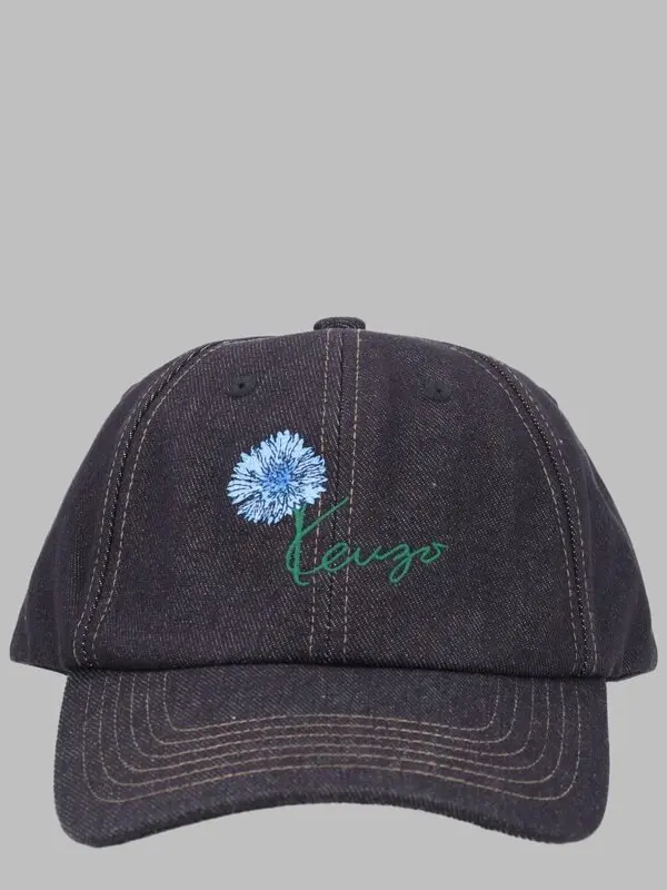 Kenzo Embroidered Logo Baseball Cap - Blue