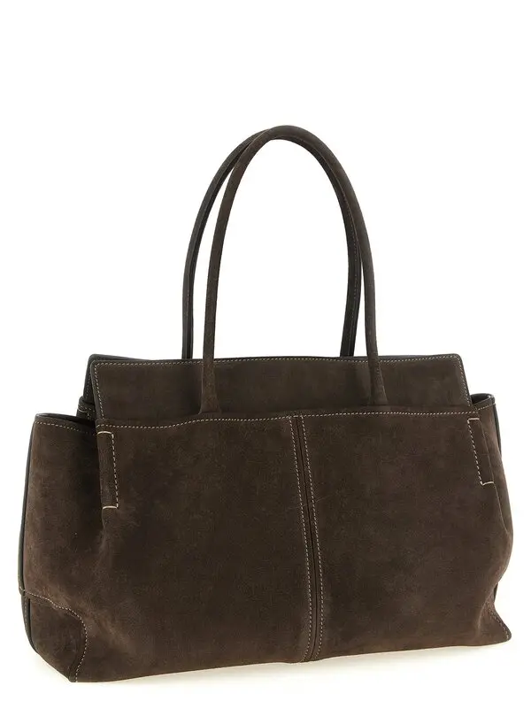 TOD'S Medium Suede Shopping Bag
