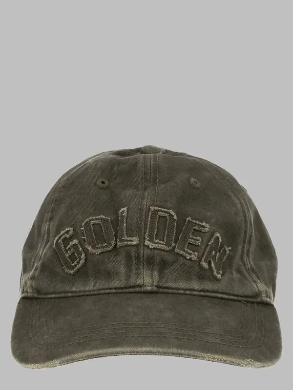 GOLDEN GOOSE Cappello Da Baseball Con Patch Logo - Brown
