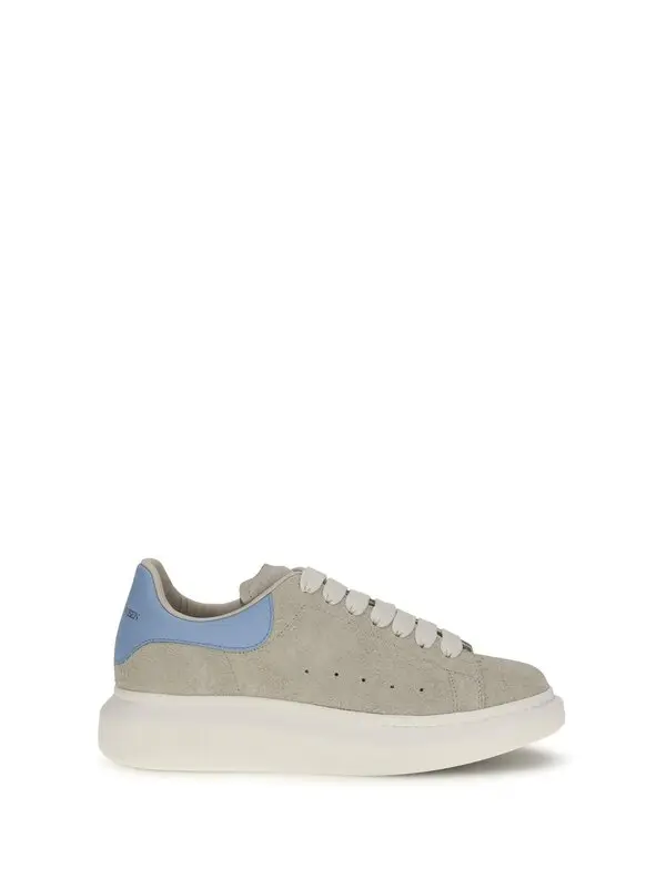 Alexander McQueen Oversized Suede Sneakers - Cream