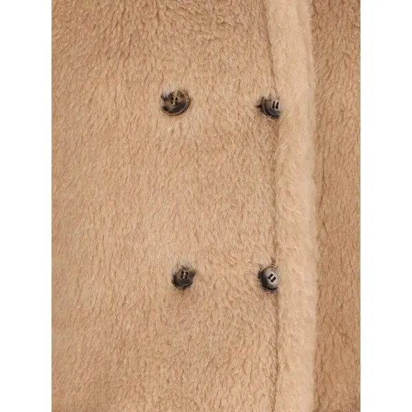 Max Mara Neutrals Jackets Faux Fur & Shearling Jackets