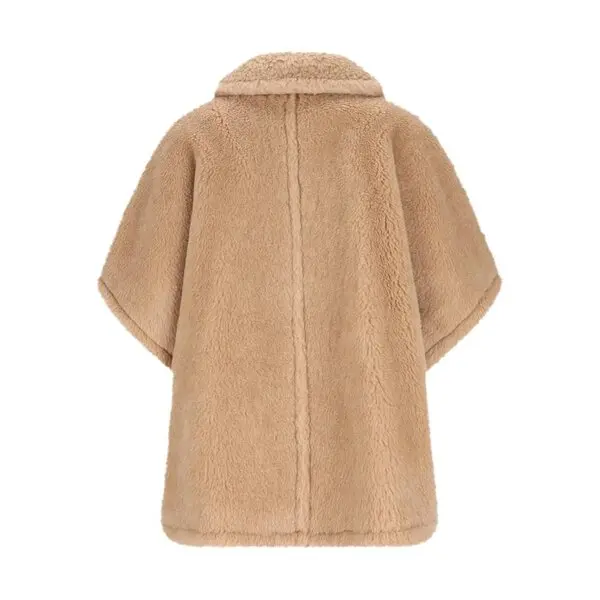 Max Mara Neutrals Jackets Faux Fur & Shearling Jackets