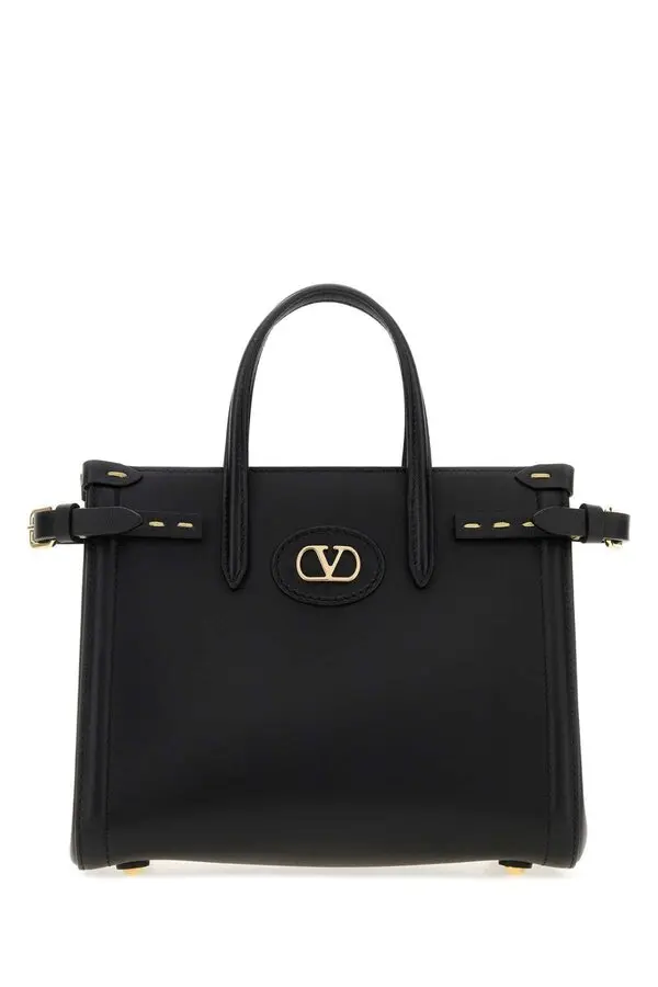 Valentino Garavani Leather Antibes Handbag - Black