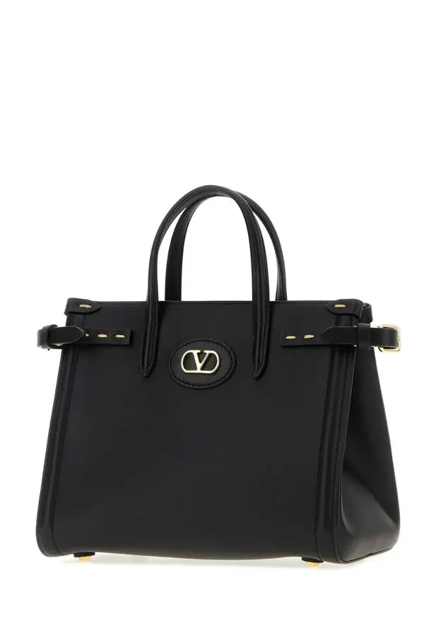Valentino Garavani Leather Antibes Handbag - Black