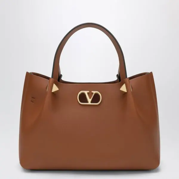 Valentino Garavani Vlogo Signature Shopping Bag - Brown